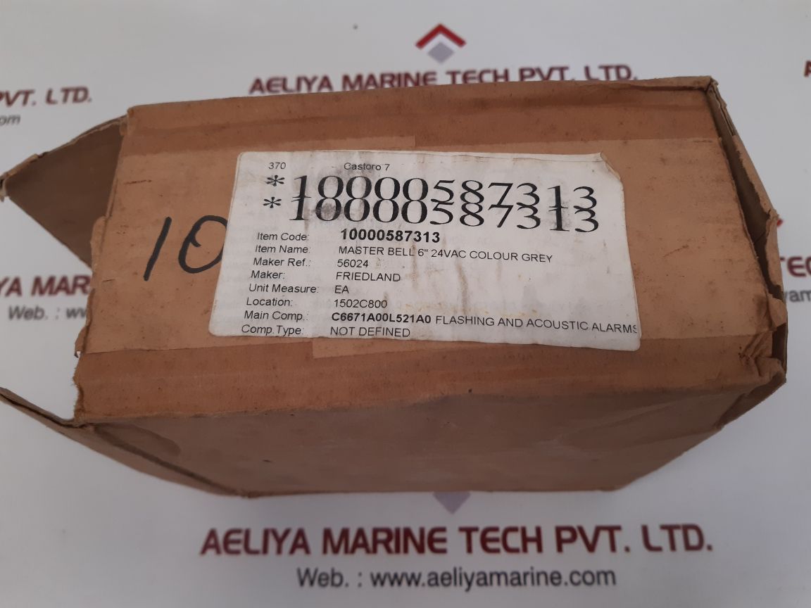 Friedland Series 5 Master Bell Fire Alarm 56024 24 Volts – Aeliya ...