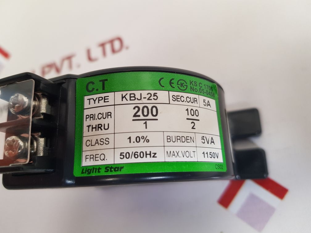 Light star kbj-25 current transformer – Aeliya Marine Tech