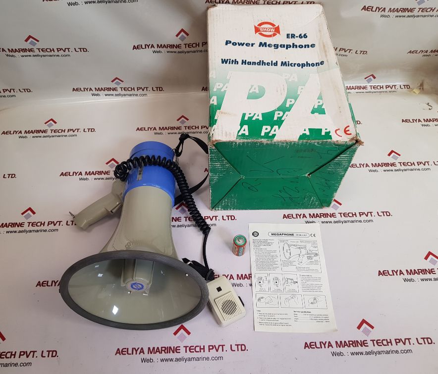 Show er-66 transistor megaphone 25w – Aeliya Marine Tech