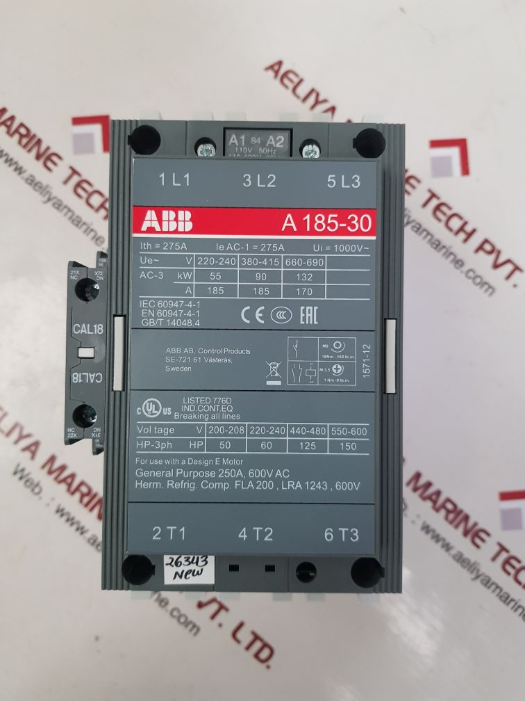 Abb a 185-30 contactor – Aeliya Marine Tech®