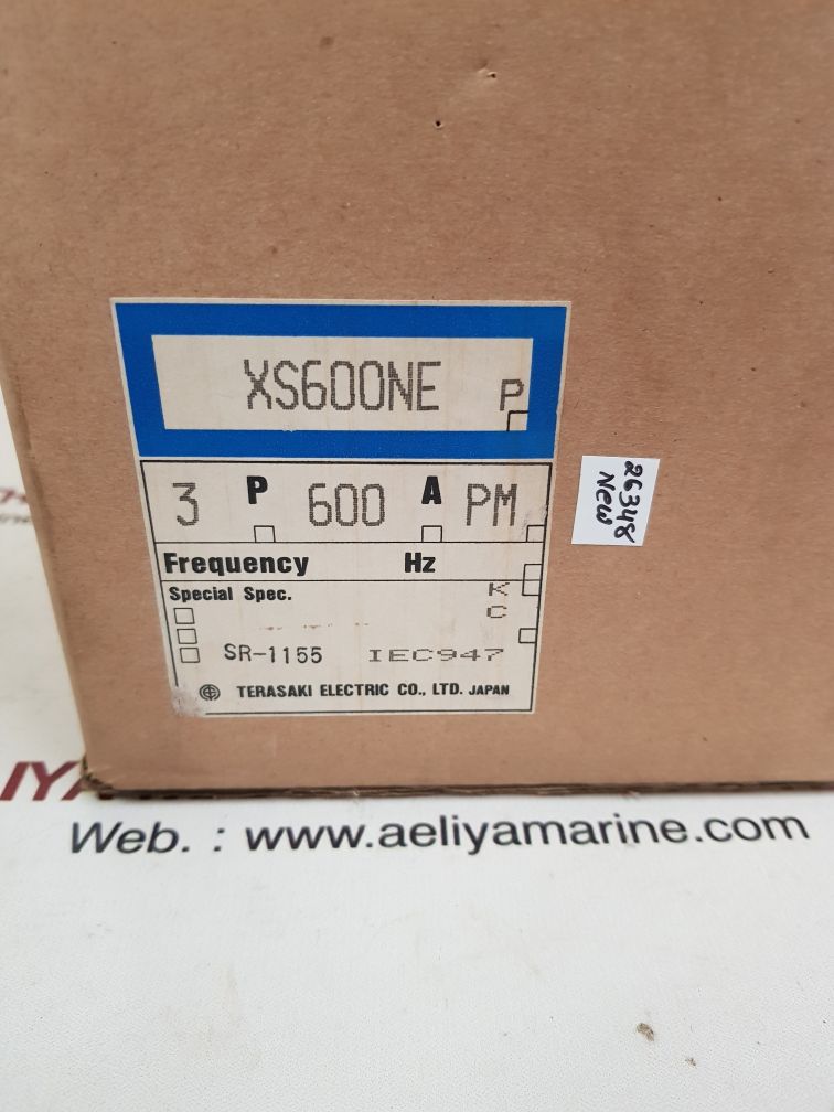Terasaki Xs600Ne 3 Pole Circuit Breaker 300-600A Ac690V 50/60Hz ...