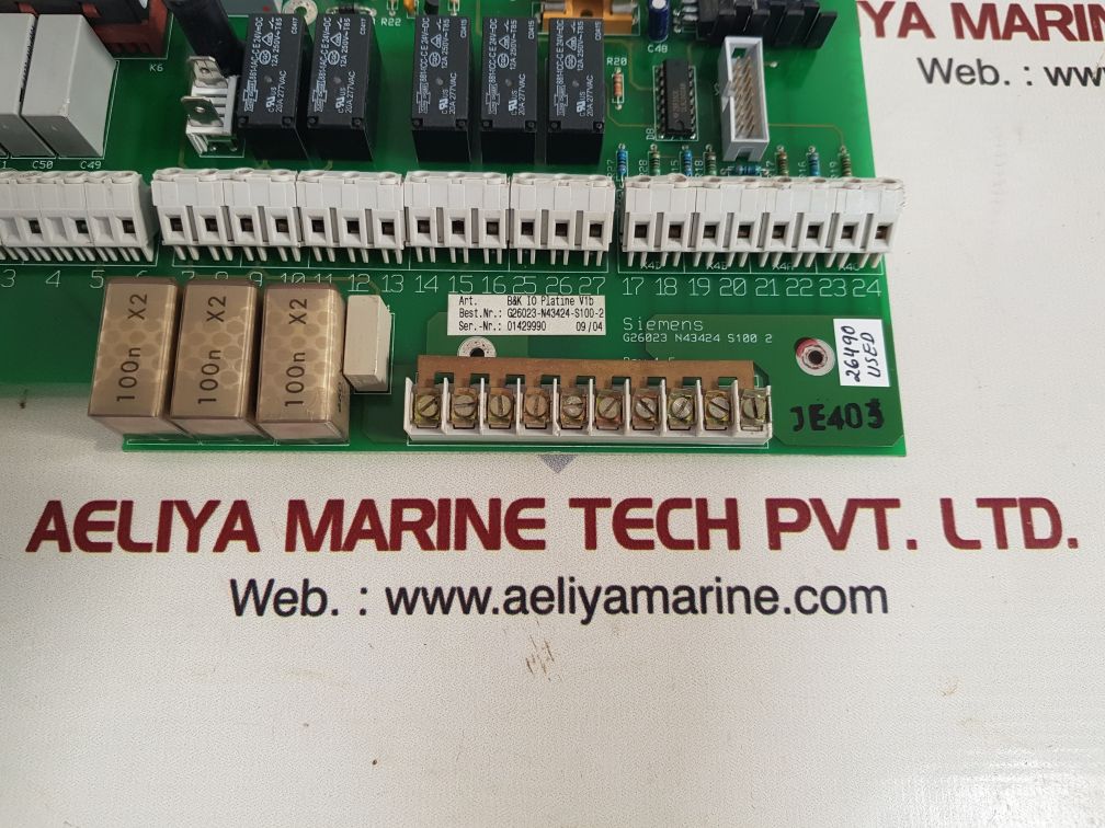 Siemens g26023-n43424-s100-2 pcb card – Aeliya Marine Tech