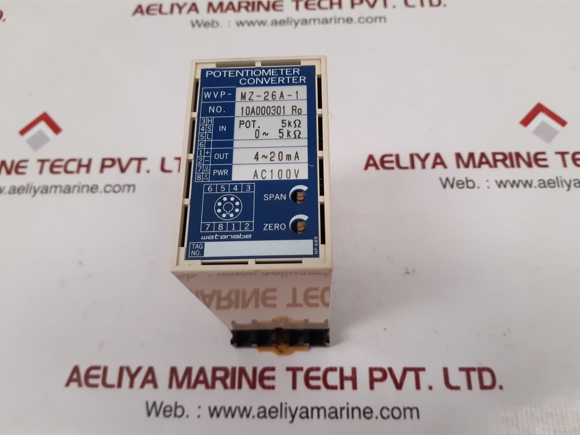 Watanabe Wvp-mz-26A-1 Potentiometer Converter – Aeliya Marine Tech