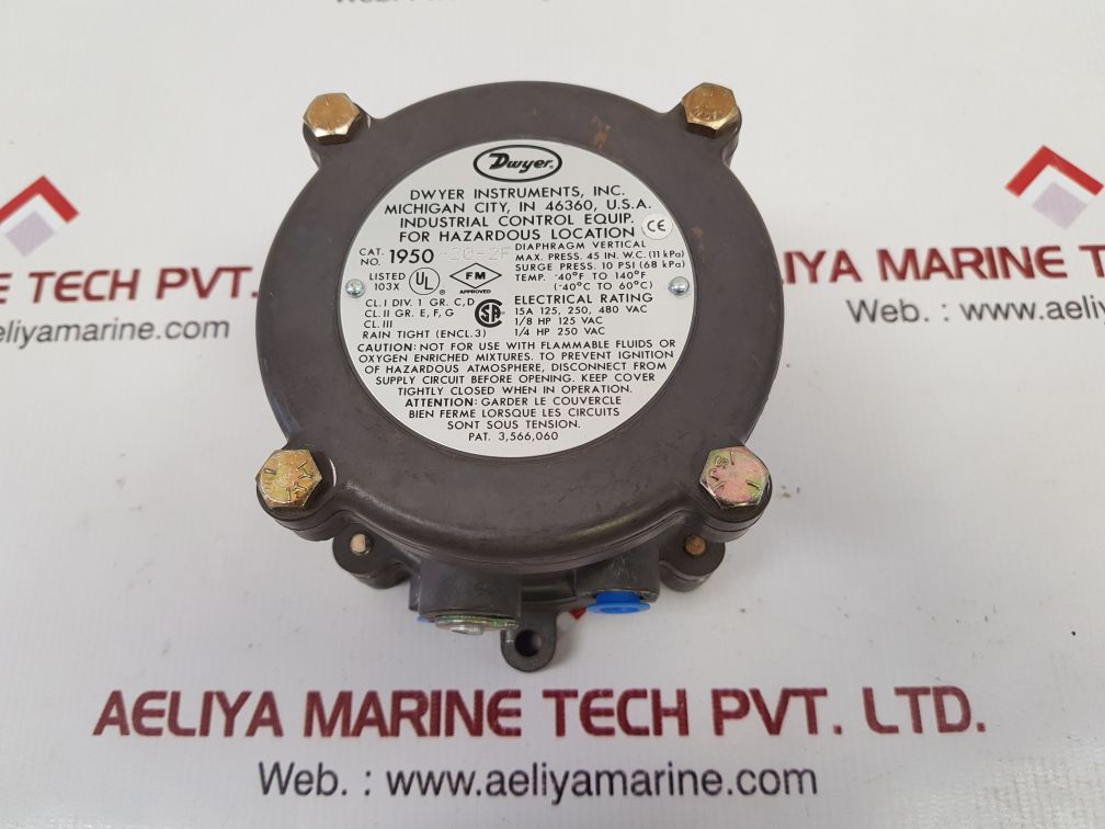 Dwyer 1950-20-2F Explosion Proof Pressure Switch new 250vac – Aeliya ...