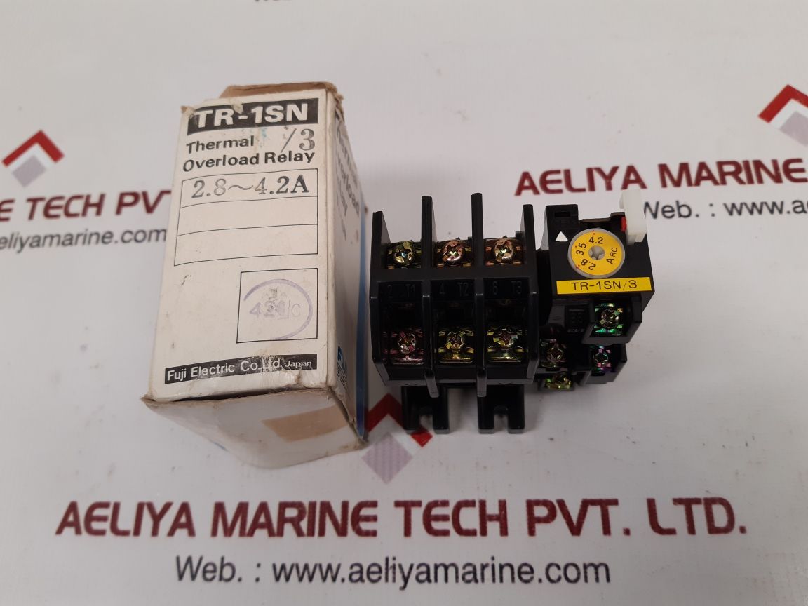 Fuji Electric Tr-1Sn/3 Thermal Overload Relay 2.8~4.2A – Aeliya Marine Tech