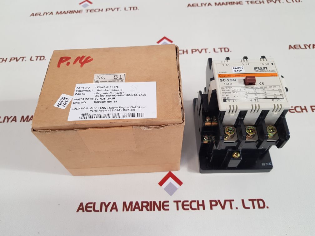Fuji electric sc-2sn[50] magnetic contactor – Aeliya Marine Tech