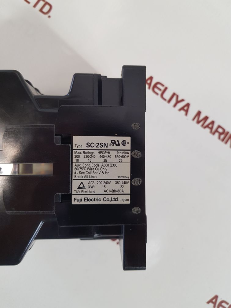 Fuji electric sc-2sn[50] magnetic contactor – Aeliya Marine Tech