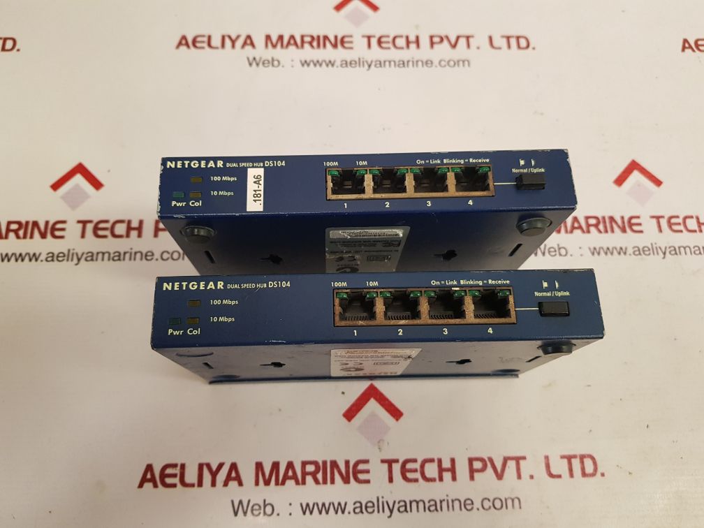 Netgear Dual Speed Hub Ds104 4-ports 100Mbps/10Mbps – Aeliya Marine Tech