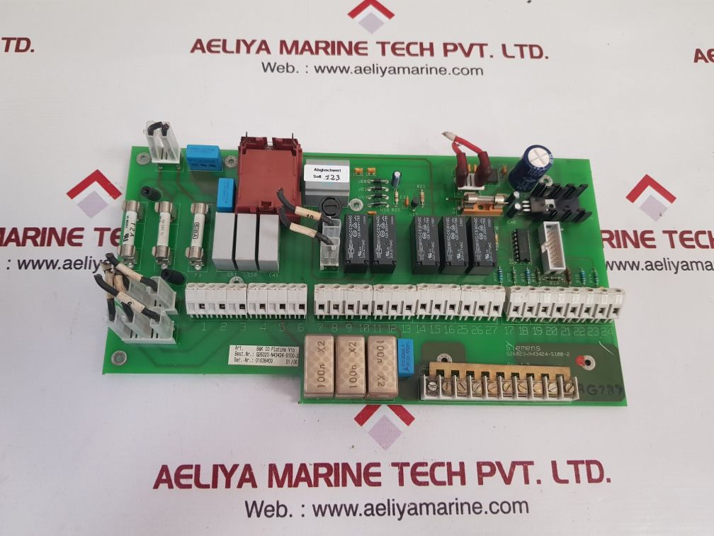 Siemens G26023-n43424-s100-2 Pcb Card Rev 1.5 – Aeliya Marine Tech