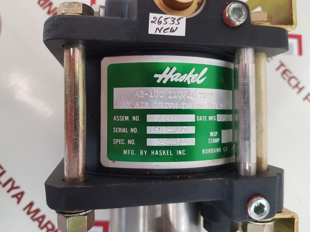 Haskel 4b-100 liquid pump – Aeliya Marine Tech