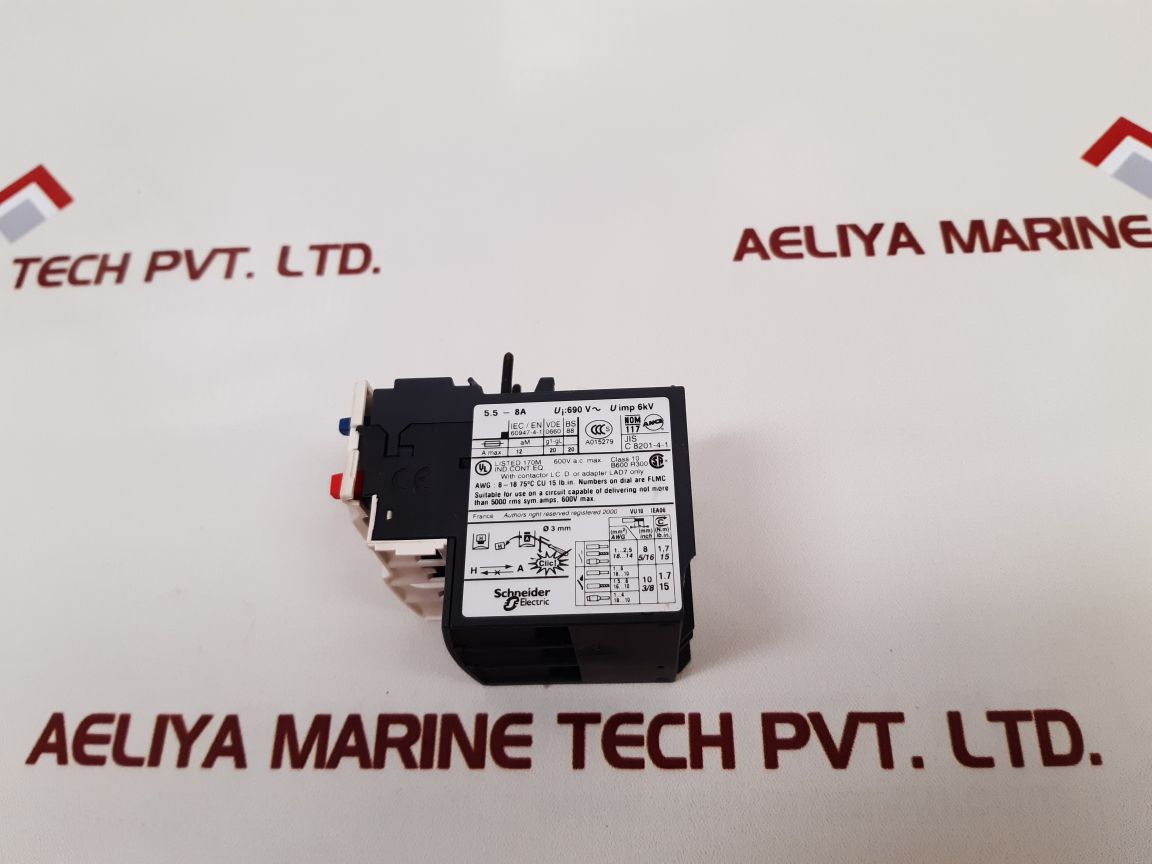 Telemecanique Lrd 12 Thermal Overload Relay – Aeliya Marine Tech