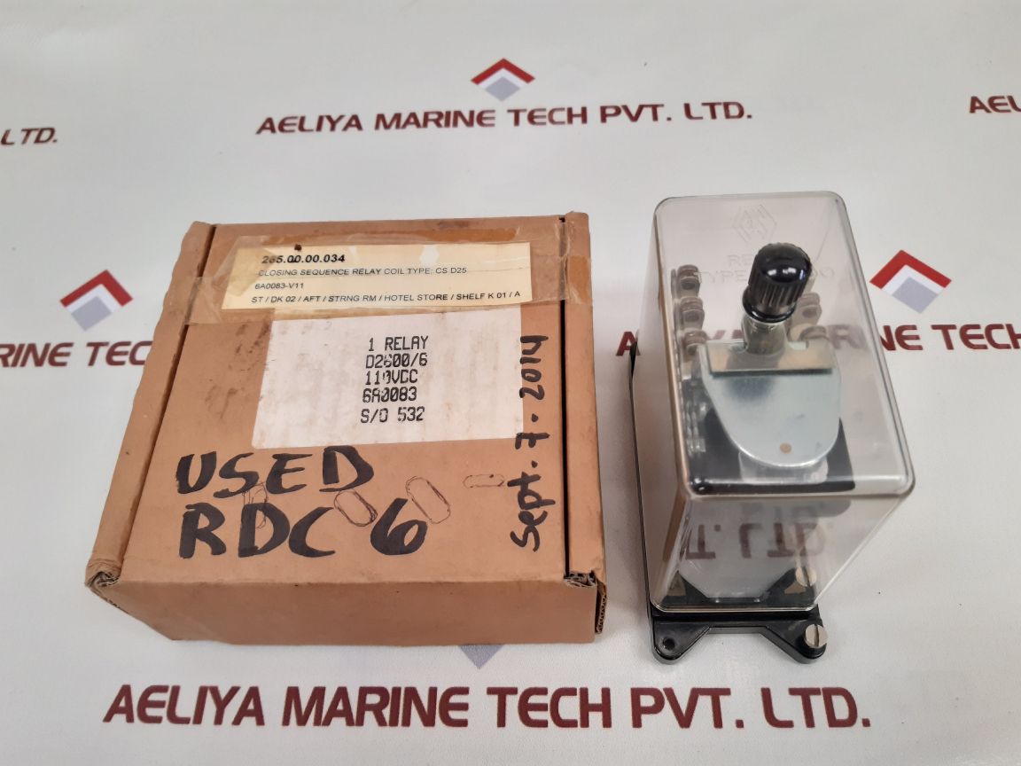 C&S D2600 Time Delay Relay Used One – Aeliya Marine Tech