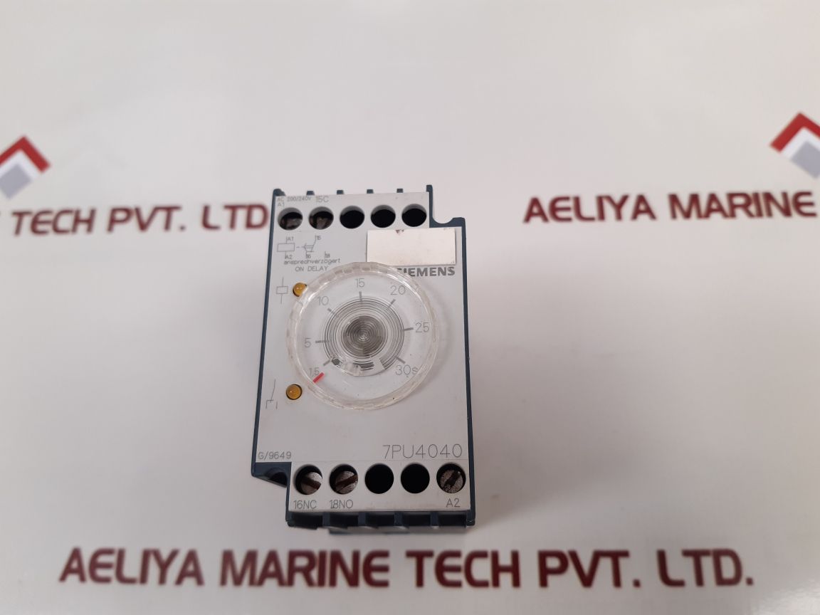 Siemens 7Pu4040-2An20 Time Relay – Aeliya Marine Tech