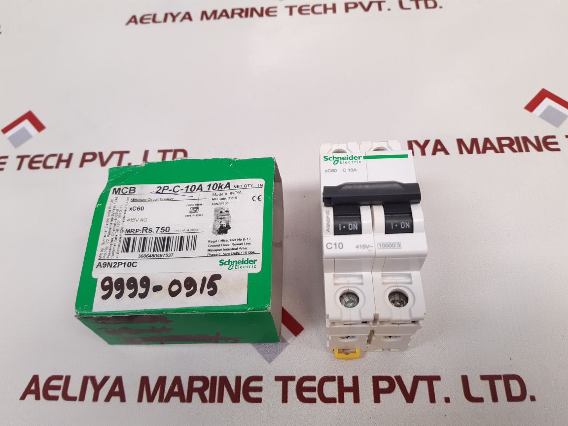 Schneider Electric A9N2P10C Miniature Circuit Breaker C10 – Aeliya ...