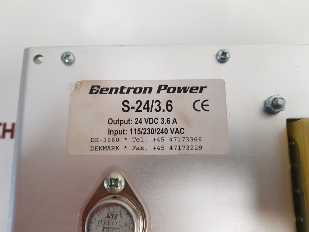 Bentron S24V/3.6 Power Supply – Aeliya Marine Tech