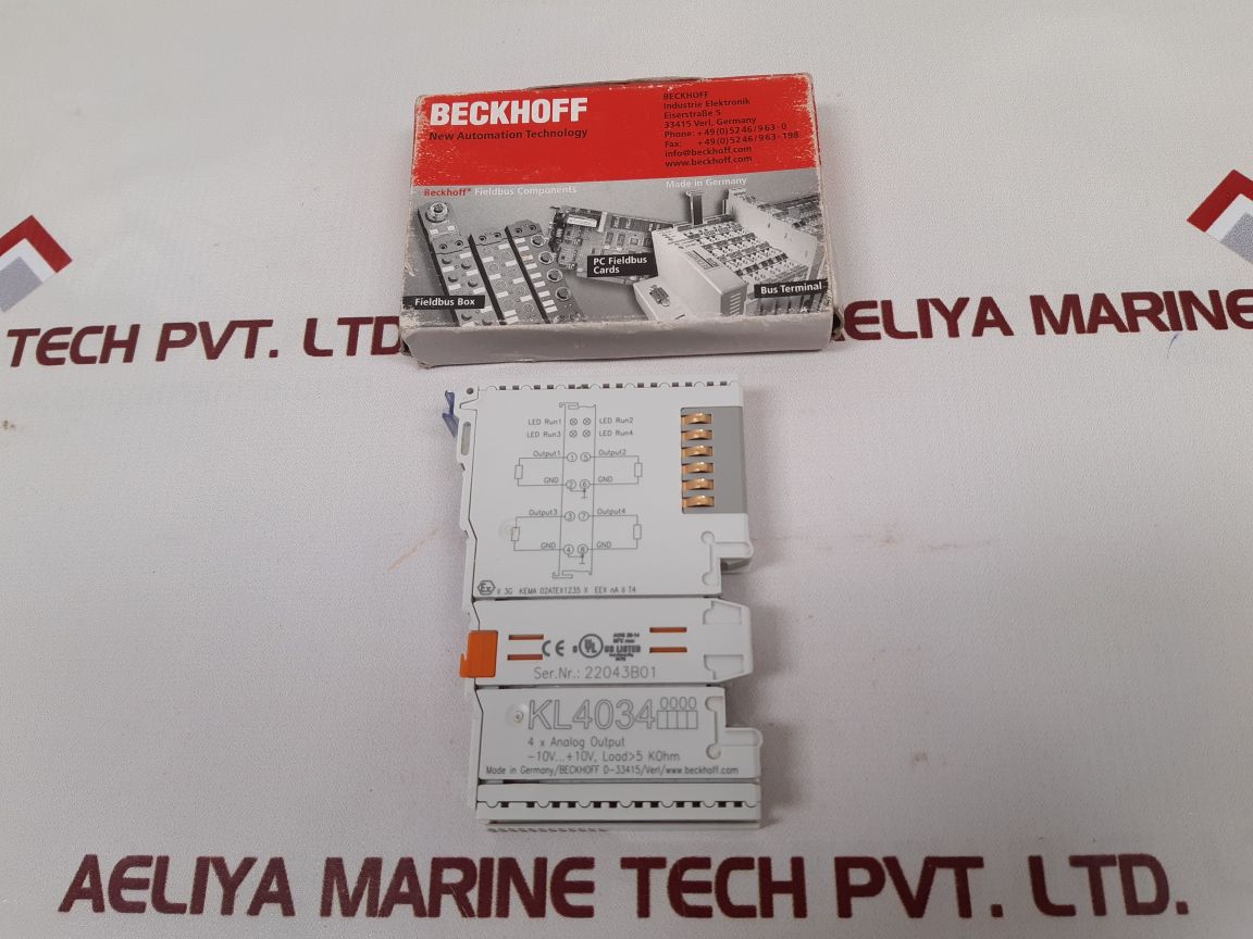 Beckhoff Kl4034 Bus Terminal Module – Aeliya Marine Tech