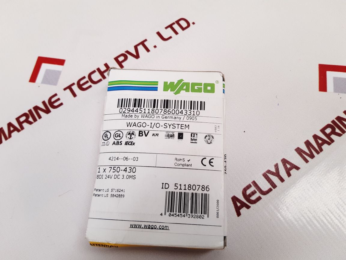 Wago 750-430 Digital Input Module – Aeliya Marine Tech
