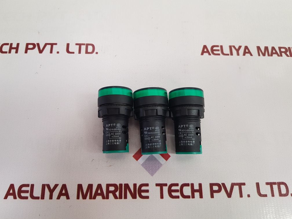 Lot Of 3X Apt Ad16-22D/S31 Green Led Signal Light – Aeliya Marine Tech