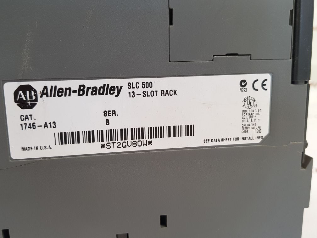 Allen Bradley 1746-a13 Ser: B Power Supply 13-slot Rack – Aeliya Marine ...