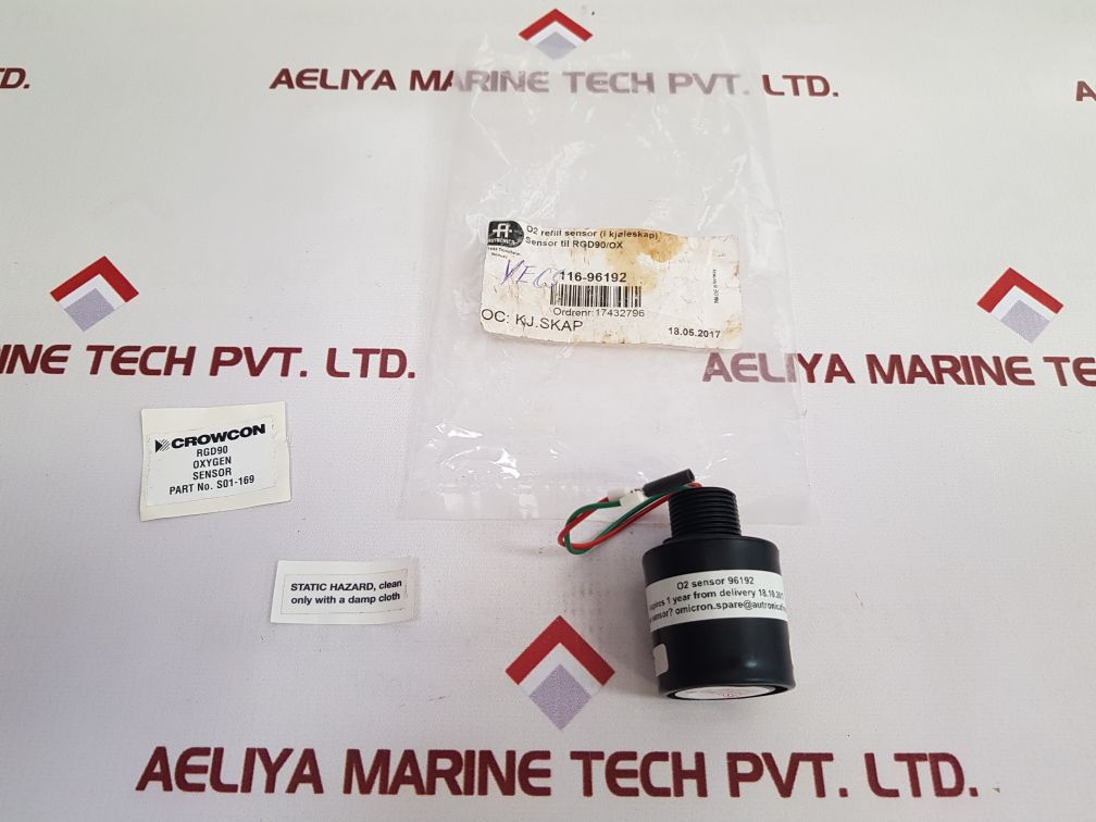 Crowcon S01-169 Oxygen Sensor New – Aeliya Marine Tech