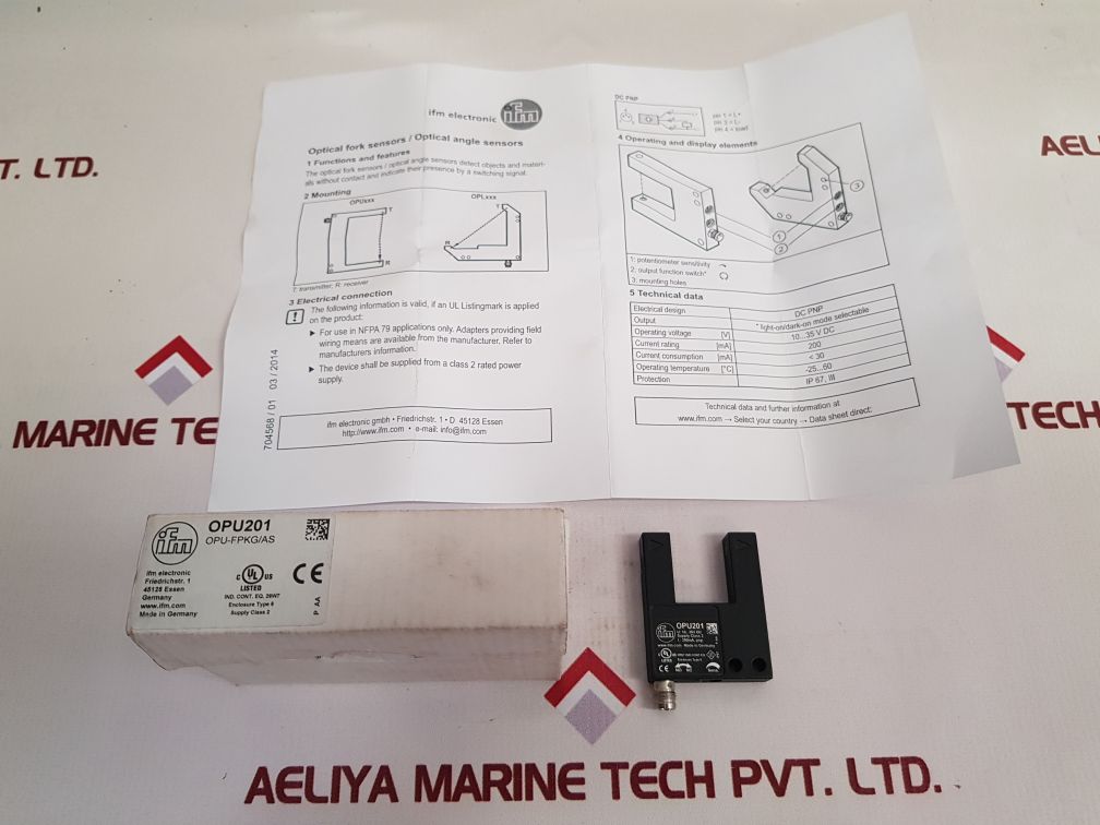Ifm Opu201 Optical Fork Sensor – Aeliya Marine Tech