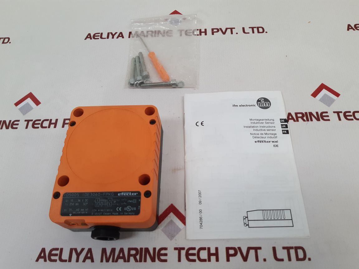 Ifm Electronic Id5005 Inductive Sensor Ide3060-fpkg – Aeliya Marine Tech