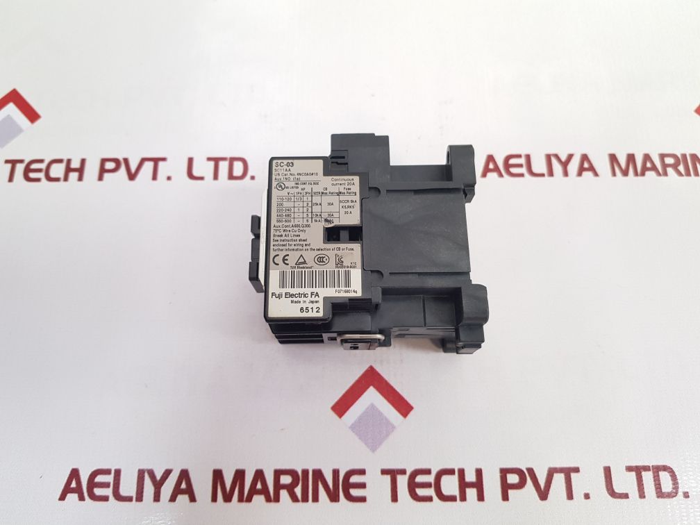 Fuji Electric Sc11Aa Magnetic Contactor Sc-03 – Aeliya Marine Tech