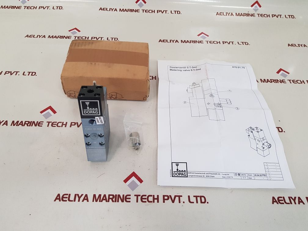Dopag 415.01.50 F Valve for Accurate Fluid Dispensing – Aeliya Marine Tech