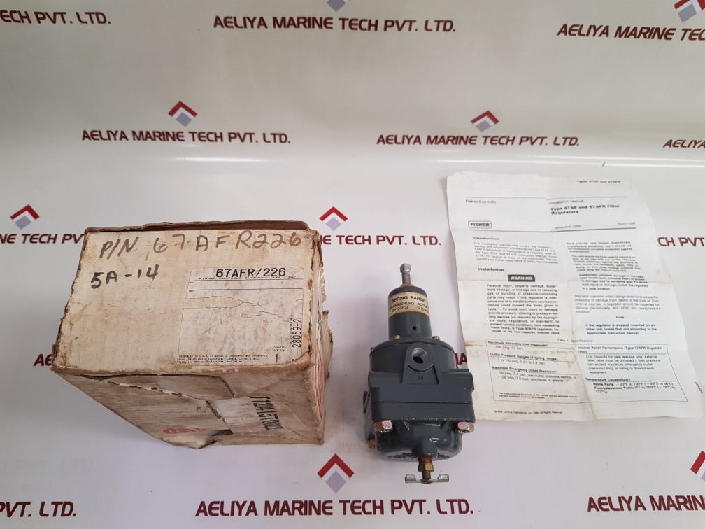 Fisher 67Afr/226 Pressure Regulator – Aeliya Marine Tech