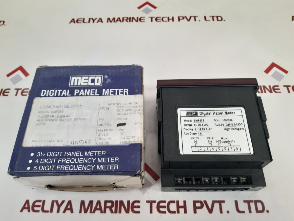 Meco Smp35S 3½ Digital Panel Meter – Aeliya Marine Tech