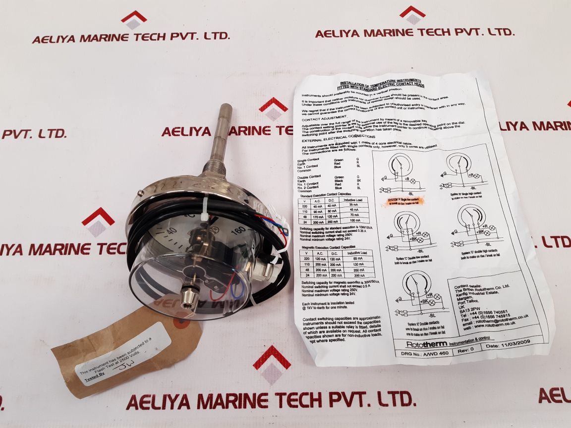 Rototherm Thermometer 0 To 160 °C – Aeliya Marine Tech