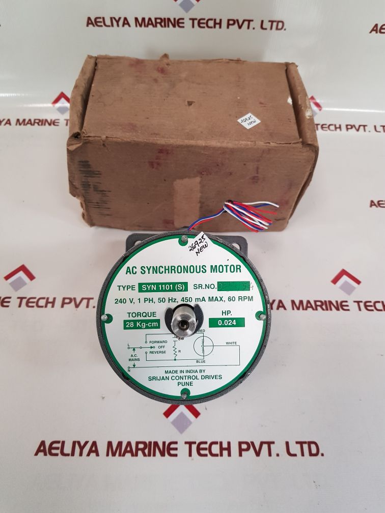 Srijan Control Drives Syn 1101 (S) Ac Synchronous Motor – Aeliya Marine ...