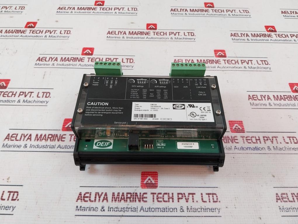 Deif Iom 220 Analog Output Module 12/24 Vdc 2A Class 2 – Aeliya Marine Tech