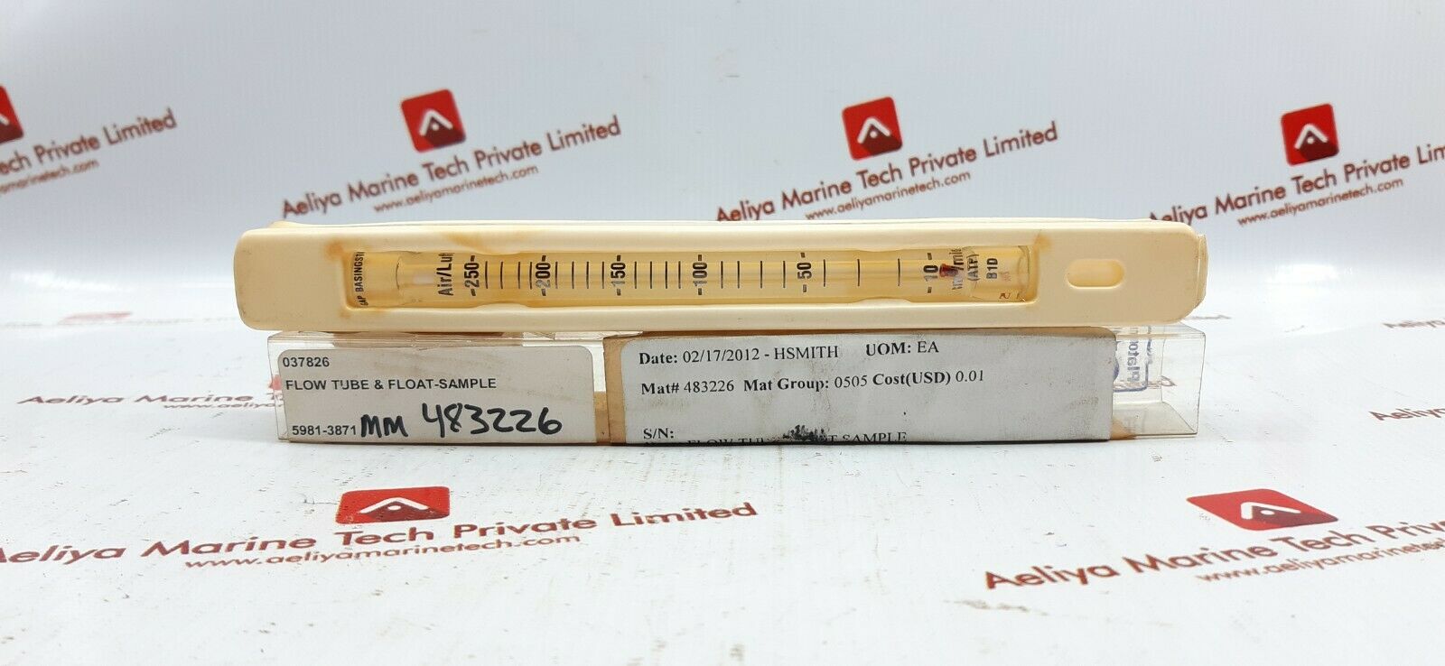 5981-3871 flow tube & float-sample – Aeliya Marine Tech