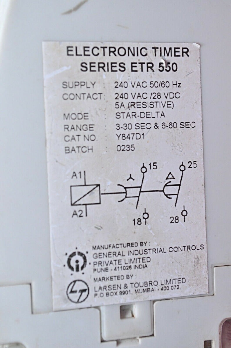 Gic etr 550 electronic timer – Aeliya Marine Tech