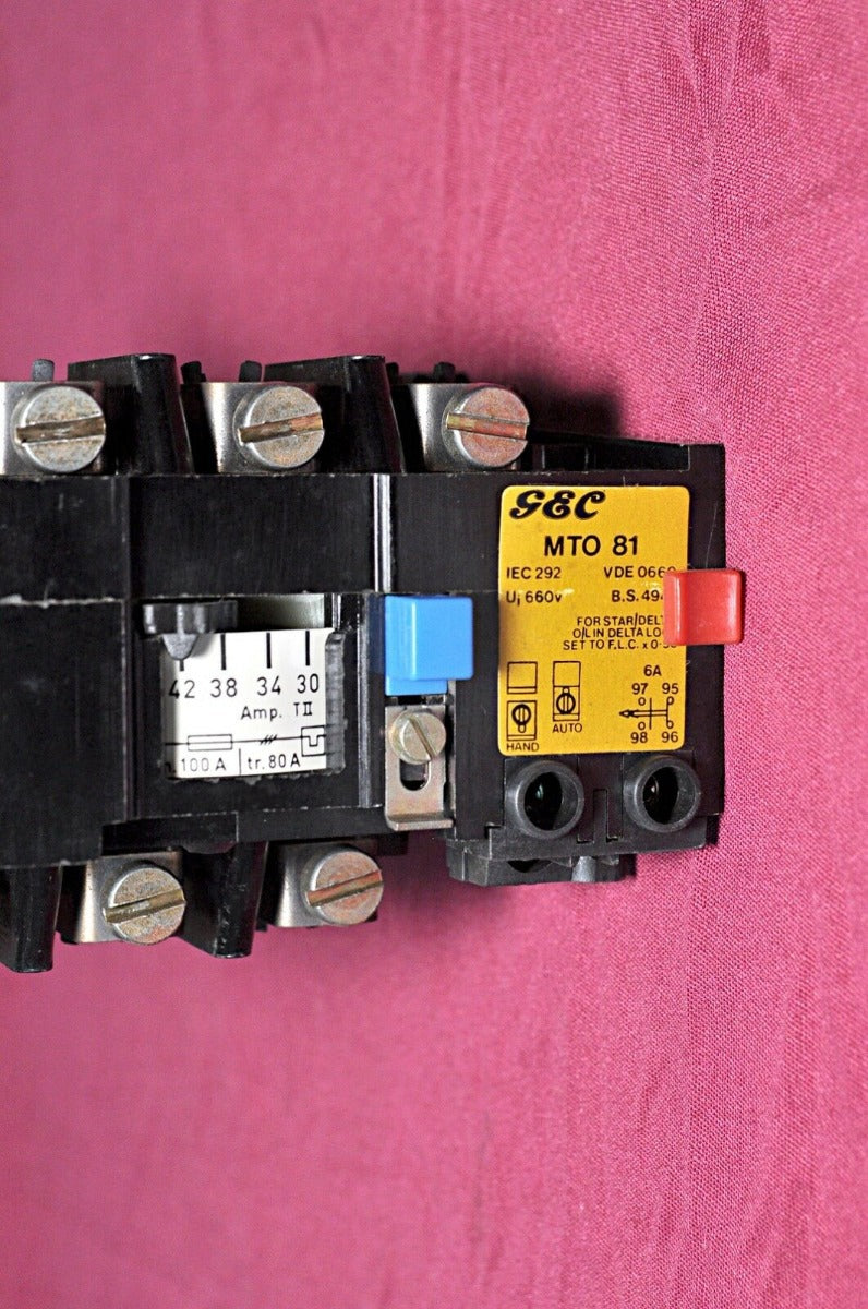 Gec mto 81 overload relay 100a – Aeliya Marine Tech®