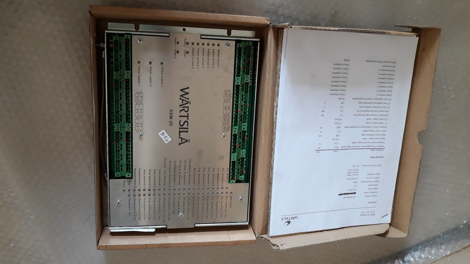 Wartsila esm-20 engine protection module – Aeliya Marine Tech®