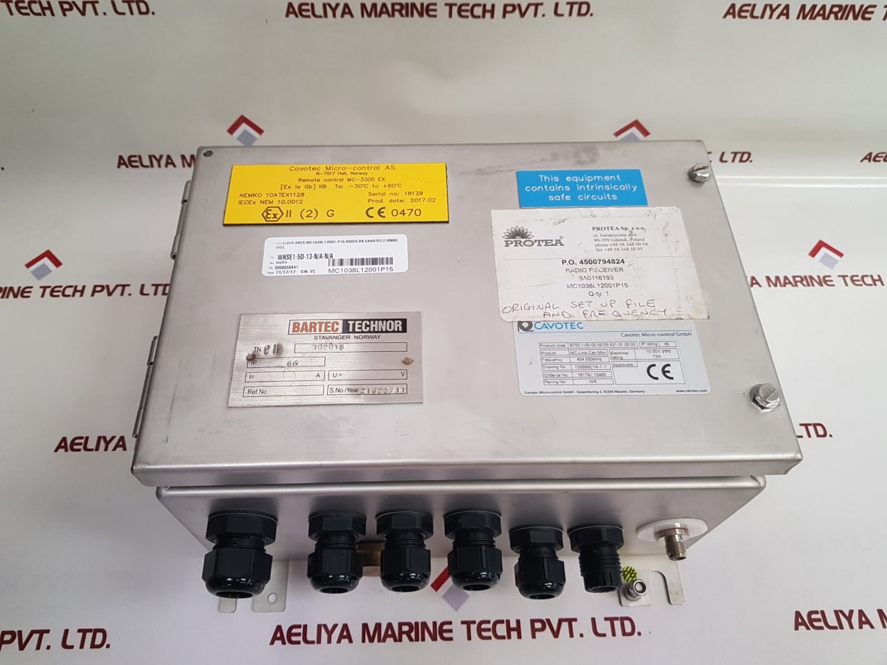 Bartec technor/cavotec micro-control remote control mc-3300 ex terminal ...