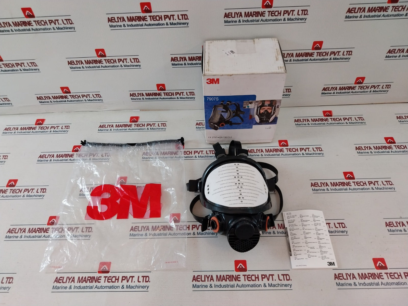 3M 7907S Full Face Mask, Reusable Respirator, EN136:1998 CL2 – Aeliya ...