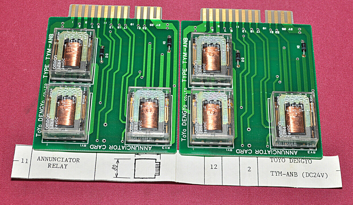 Toyo dengyo tym-anb annunciator card – Aeliya Marine Tech