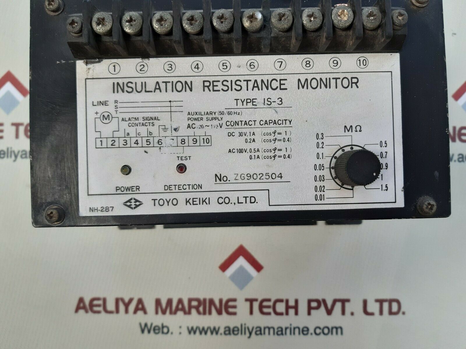Toyo Keiki IS-3 Resistance Monitor | Industrial Insulation Safety ...