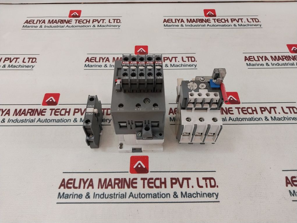 Abb A75 Contactor Cal5 Contact Block With Ta75 Du Thermal Overload Rel ...