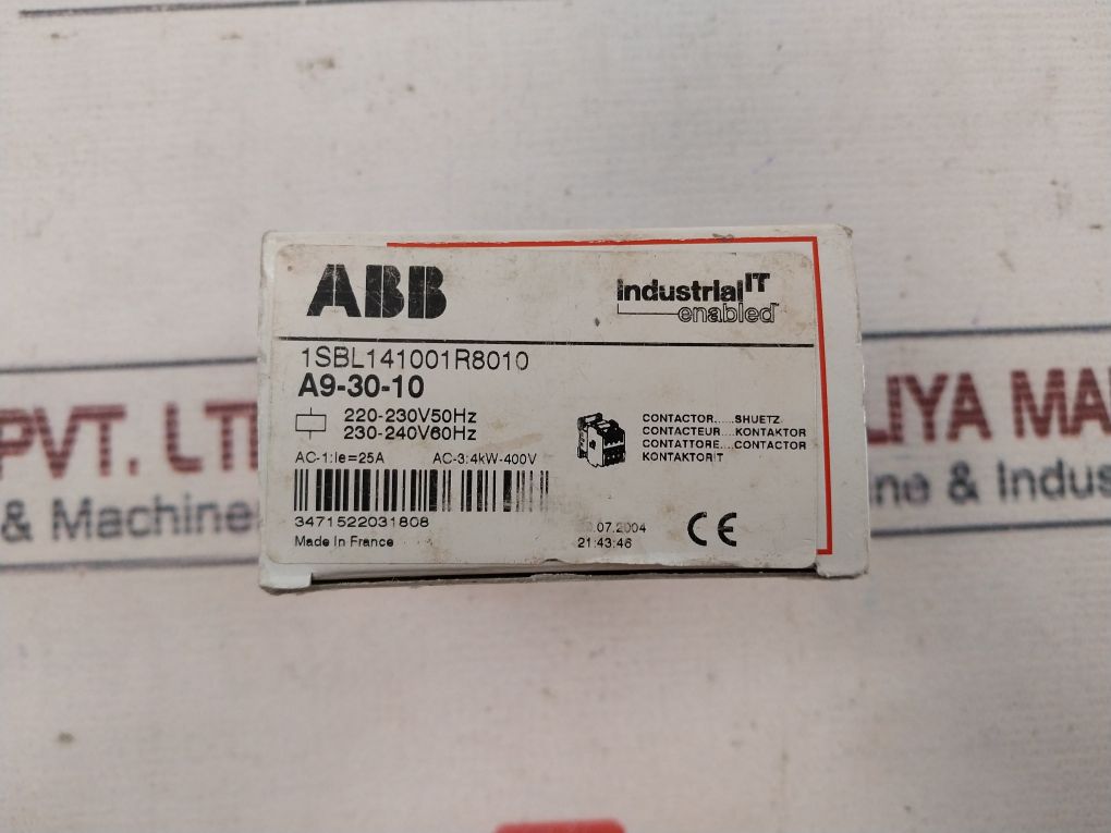 ABB A9-30-10 Contactor 1SBL141001R8010 600V AC – Aeliya Marine Tech®