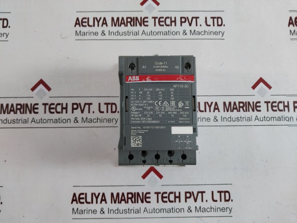 Abb Af116-30 Contactor – Aeliya Marine Tech