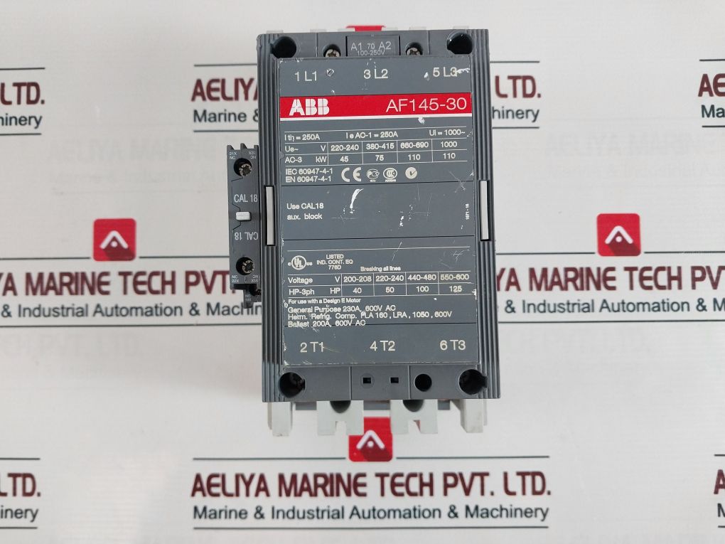 Abb Af145-30, 3 Pole Contactor – Aeliya Marine Tech®