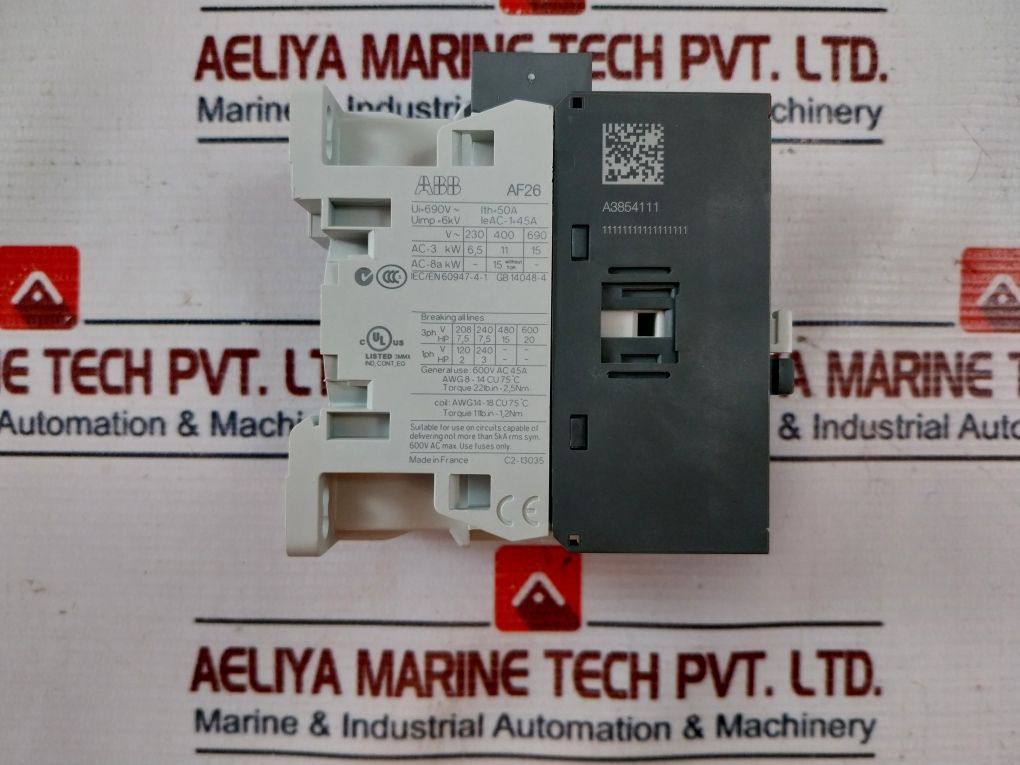Abb Af26-30-00-13 Contactor 3-pole 100V-250V 50A – Aeliya Marine Tech