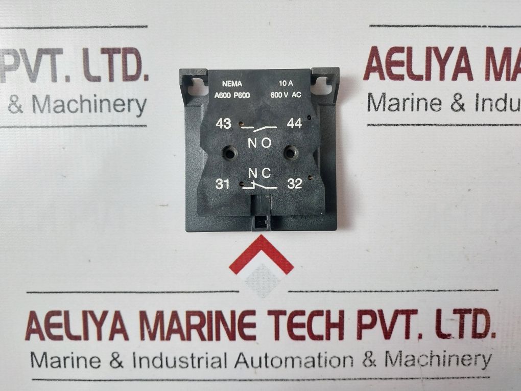 Nema A600 P600 Auxiliary Contact Block 10A 600V Ac – Aeliya Marine Tech
