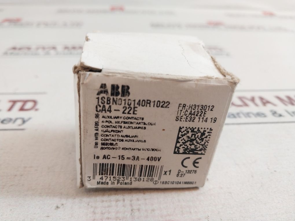 ABB CA4-22E Auxiliary Contact 1SBN010140R1022 690V – Aeliya Marine Tech