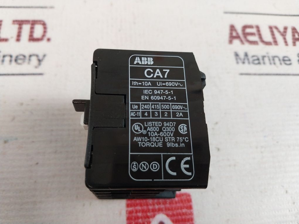 ABB CA7-22K Auxiliary Contact Block GJl2801315R0012 – Aeliya Marine Tech