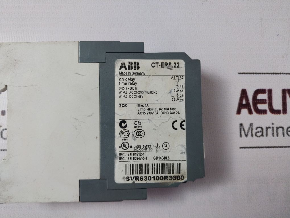 Abb Ct-ers.22 On-delay Time Relay 1Svr630100R3300 – Aeliya Marine Tech